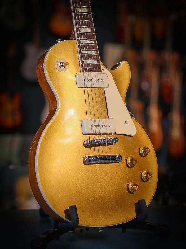 Gibson Les Paul Standard '50s P90 Gold Top Used | Reverb