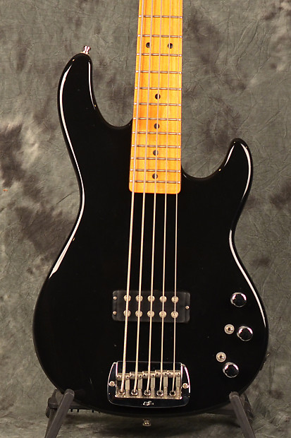 G&L L-1505 5 String Bass 1999 Ebony Gloss w Tinted Maple Neck | Reverb