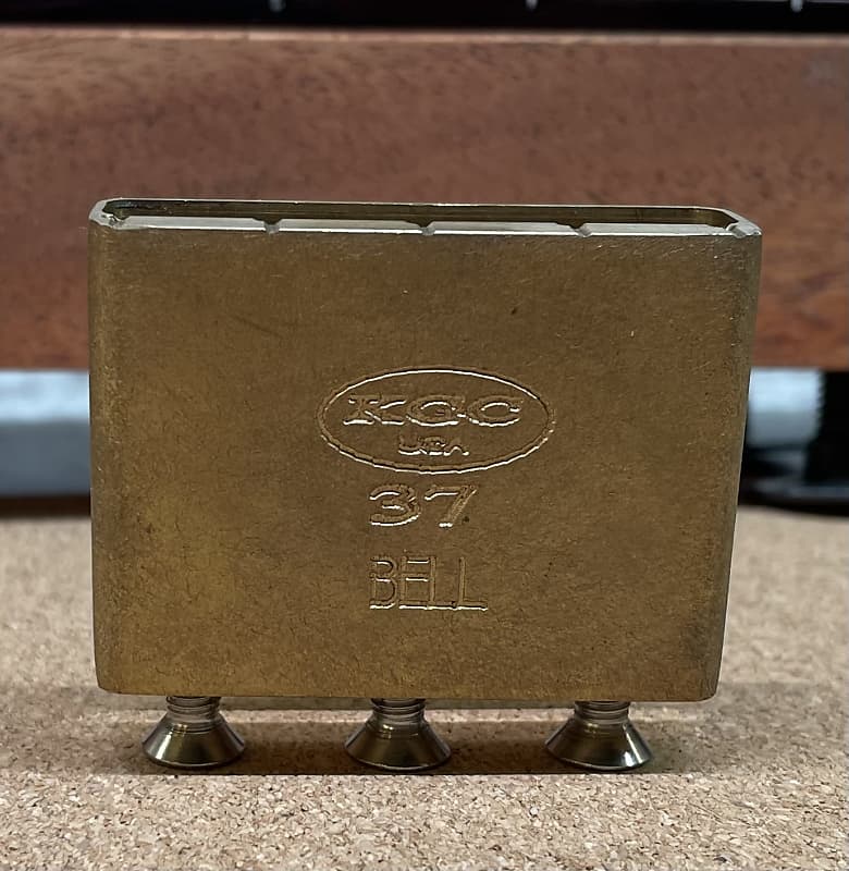 KGC - Brass Bell Block 37mm Tremelo Block Upgrade for Floyd | Reverb