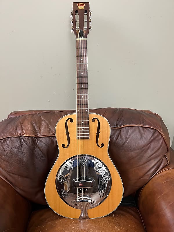 Raybro Wood Body Round Neck Resonator | Reverb