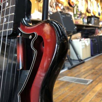Ampeg USA AEB-1 Scroll Bass 1967 Red Sunburst w/Original Hard | Reverb