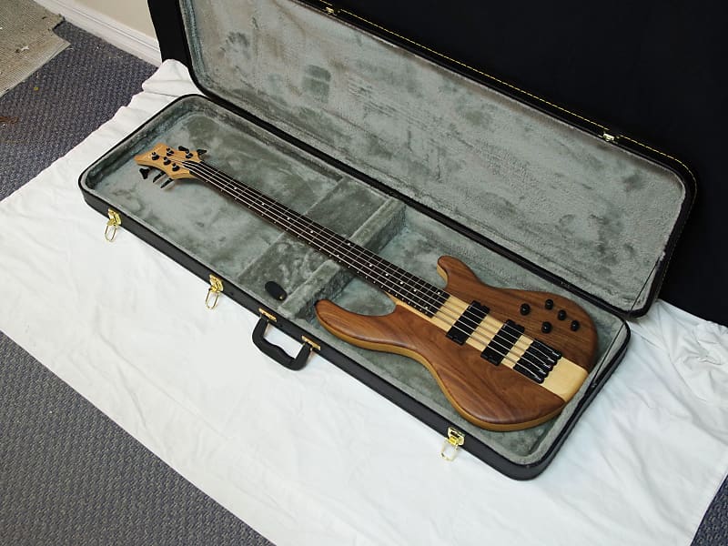 DEAN Edge Pro 5-string Select Walnut BASS guitar NEW w/ HARD | Reverb