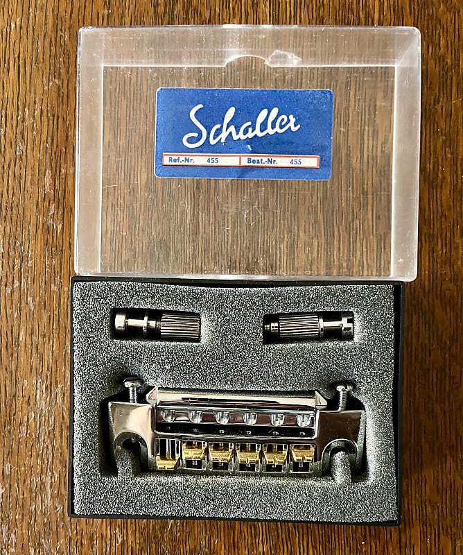 Schaller 455 All-Chrome Wraparound Electric Guitar Bridge | Reverb