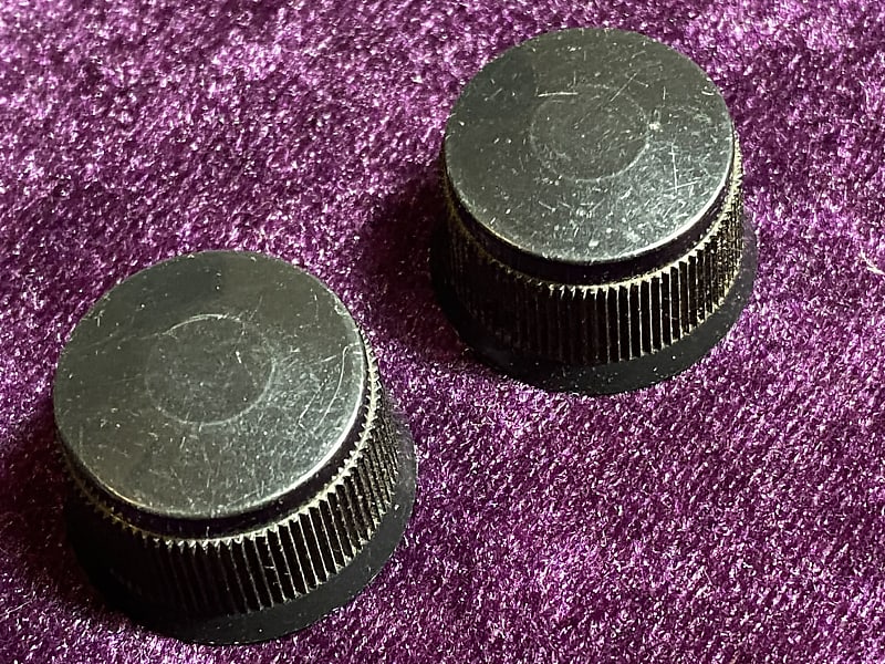 Hamer Knobs 1980's Phantom, Prototype, etc. . Black Plastic | Reverb