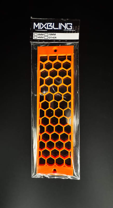 500 Series Blank Panel - Hex Vented (Orange) | Reverb Canada