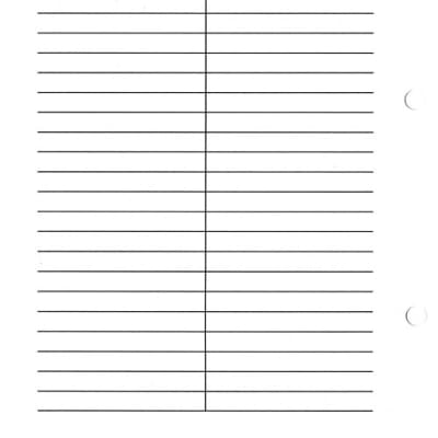 Piano Lesson Record Sheets Loose Leaf Bookkeeping Forms For | Reverb