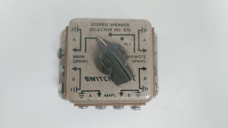 Vintage Switchcraft Stereo Speaker Selector No. 670 | Reverb