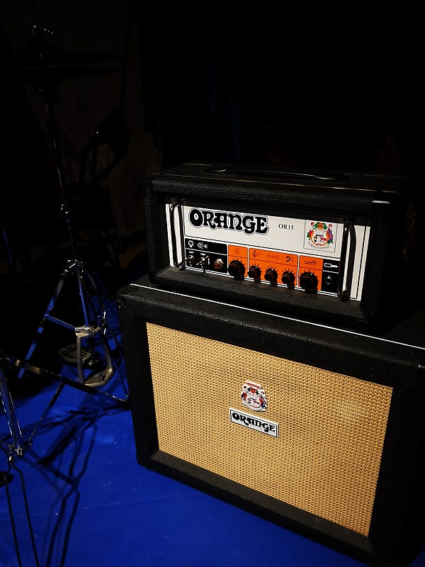 Orange OR15 Head & PPC112 Cab In Black Half Stack | Reverb