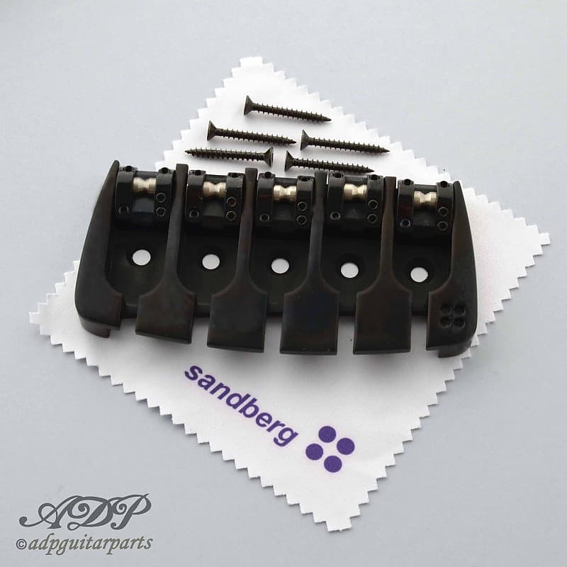 Black 5 string Sandberg Bass Bridge | Reverb UK