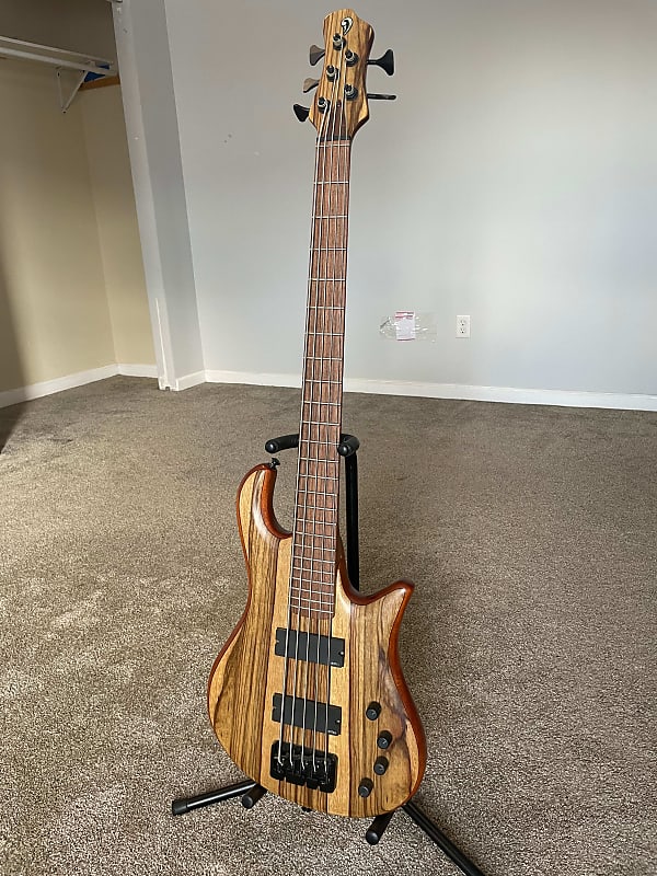 Drake Custom 5-String Bass 2013 Black Limba Brown | Reverb