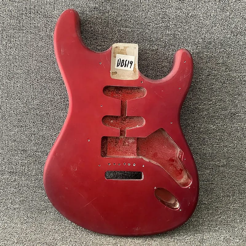 SSH Basswood Red Stratocaster Strat Style Guitar Body | Reverb