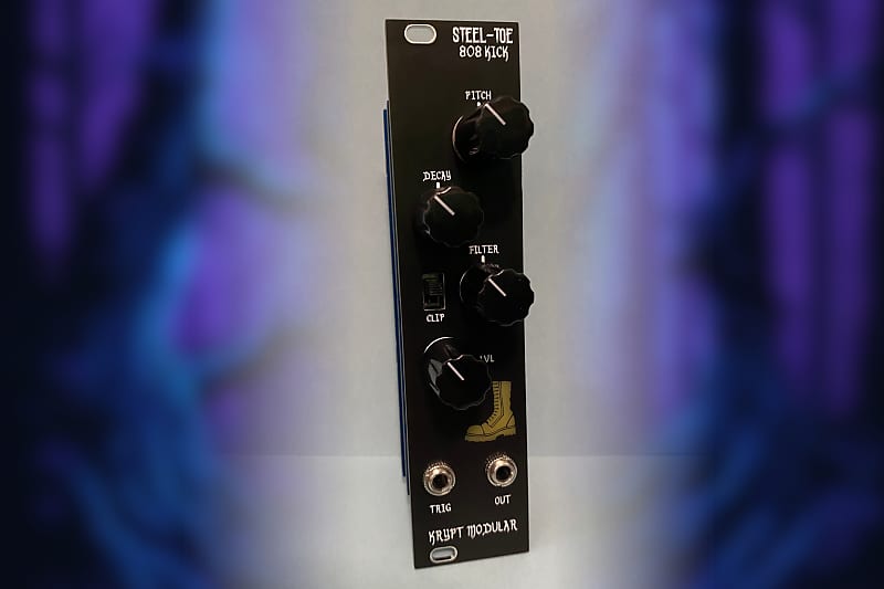 Krypt Modular | Steel-Toe - 6HP 808 Kick Drum Percussion | Reverb