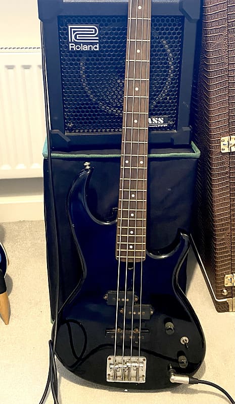 Aria Pro II cat bass 1980s - Black gloss | Reverb UK