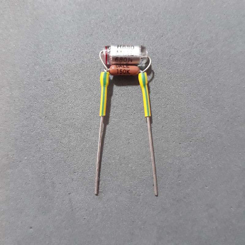 TREBLE BLEED RED STRIPE POLSTYRENE 680pF capacitor, 150K DALE | Reverb