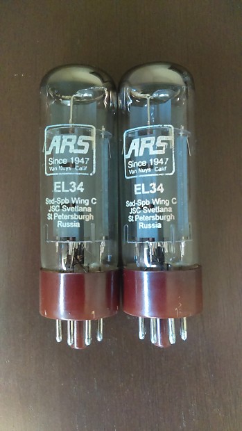 Svetlana Winged C EL34 Power Tubes: Original Vintage Matched | Reverb