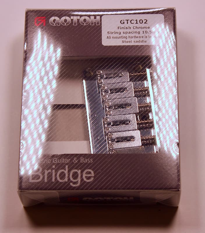Gotoh GTC102 Hardtail Bridge (Chrome) - Chrome | Reverb UK