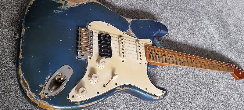 Stratocaster Heavy Relic - Bare Knuckle Pups - Lake Placid | Reverb