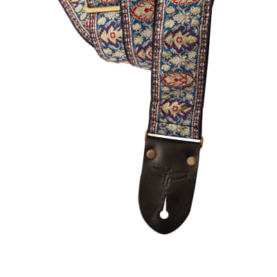 PRS Limited Edition 2" Retro Style Guitar Strap, BLUE/SILVER, | Reverb