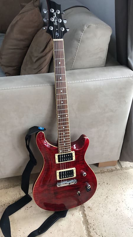 Harley Benton CST-24 - Black Cherry Flame | Reverb UK