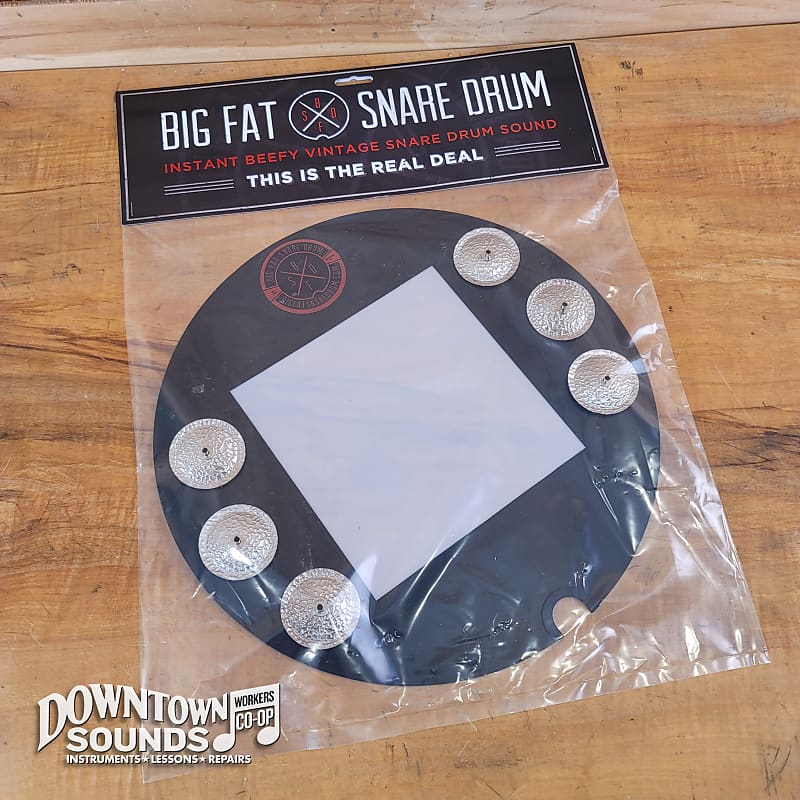 Big Fat Snare Drum 14" Medford Square Snare Topper - White | Reverb