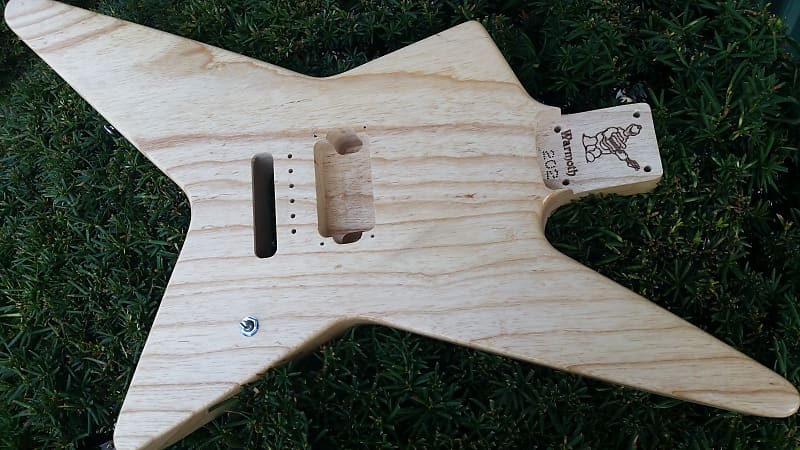 Warmoth Star Body USA Made Natural Ash Single Humbucker Rout | Reverb