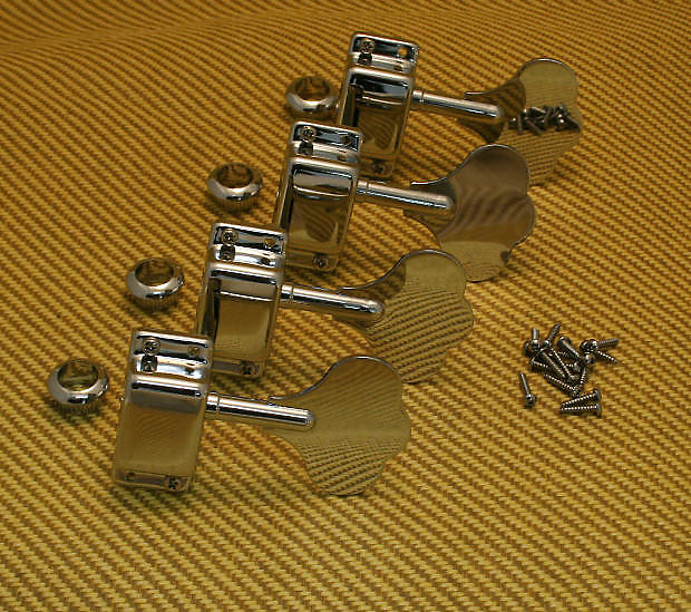 Squier by Fender Chrome Affinity Bass Tuners for "CY" Serial | Reverb