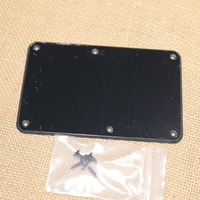 Back Plate Black, Genuine Squier Contemporary Stratocaster HH | Reverb