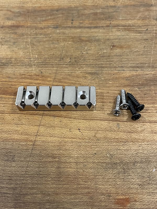 Rare Nickel Wilkinson USA Made Roller Nut Fits Fender Jeff | Reverb