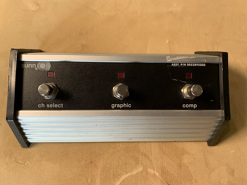 Sunn 3 button foot switch | Reverb