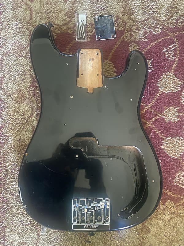 Fender Squire 1984 Bullet Bass Body Neck Plate Japan | Reverb