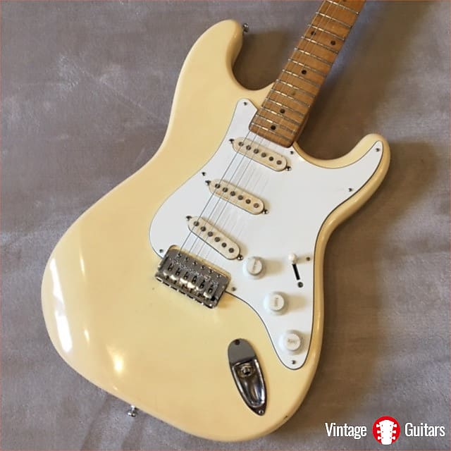 greco strat SE430 Matsumoku Factory 1973 Aged White | Reverb