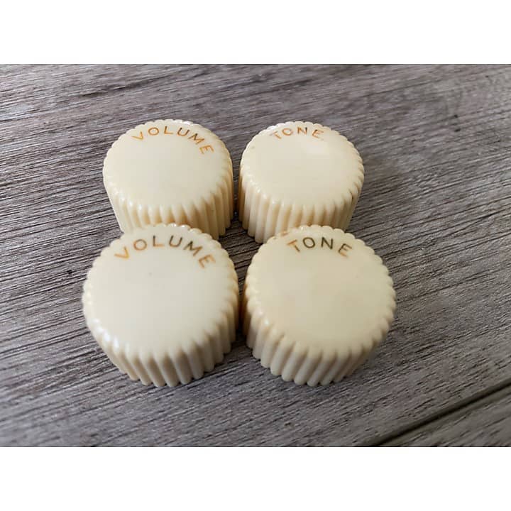 Silvertone Set of 4 Vintage Cupcake Knobs 1950s, Harmony | Reverb