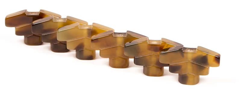 Tone Ninja Tortoiseshell Imperial Tuner Buttons (6) fits | Reverb UK