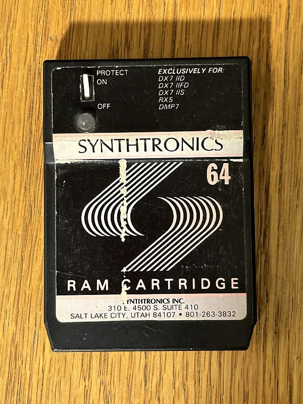 Synthronics Inc. Synthronics 64 RAM cart for DX7 RX5 DMP7 | Reverb