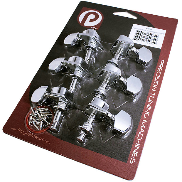 PING Covered Guitar Tuners, 3 x 3 Chrome. P2642 | Reverb