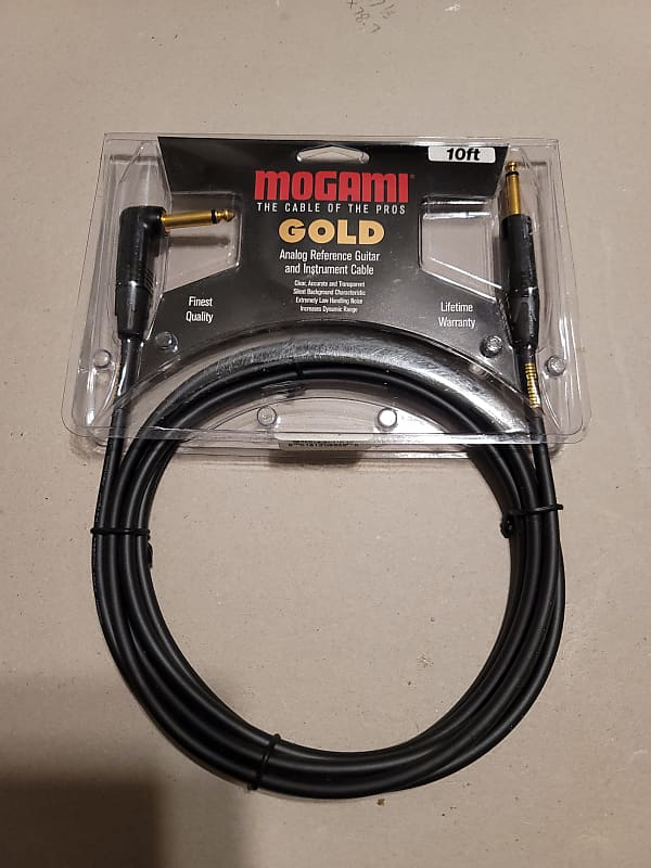 Mogami Gold Instrument 10R Straight to Right Angle Instrument | Reverb
