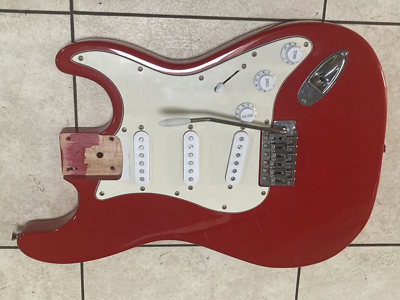 Loaded (SSS) RED Stratocaster guitar Body ? - Red | Reverb