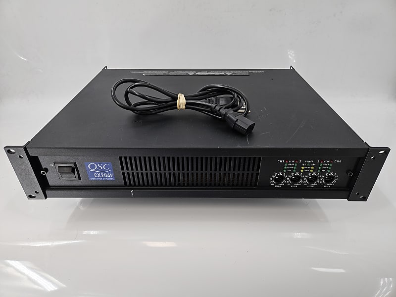 QSC CX204V 4-CH 70V Power Amplifier - Tested - RV-0115 | Reverb