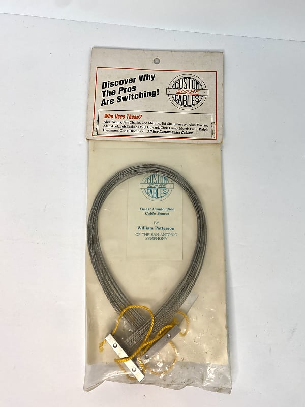 Patterson SR14 Custom Snare Cables | Reverb