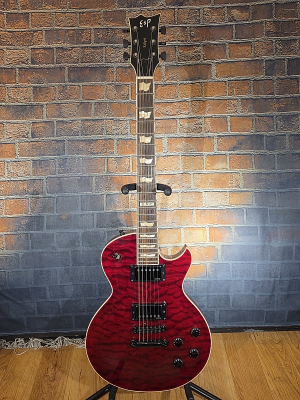ESP 2004 Standard Eclipse QM Four Knob See Thru Black Cherry | Reverb