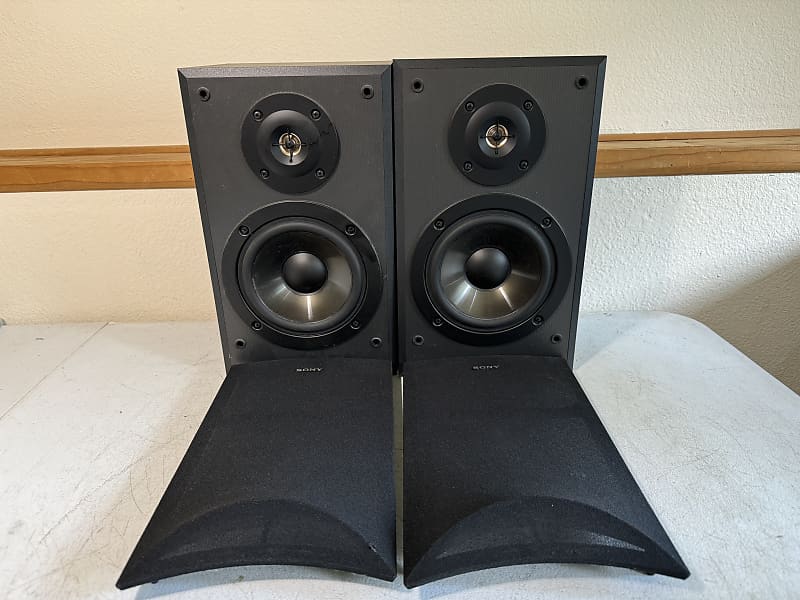 Sony SS-MB115 Bookshelf Speakers HiFi Stereo Vintage Home | Reverb