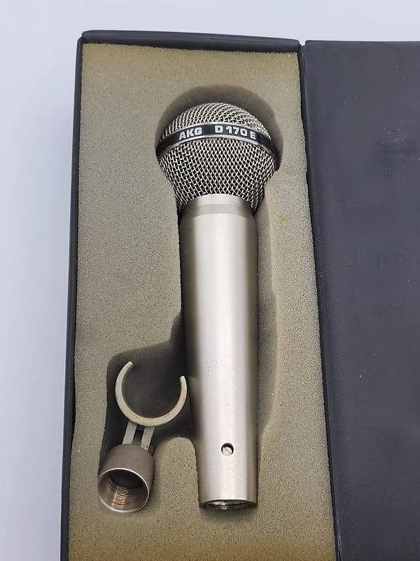 Vintage AKG D170E Microphone w/ Neumann Microphone Clip | Reverb