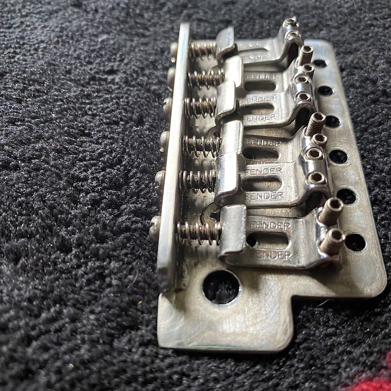 Fender Stratocaster Bridge with Saddles- Relic | Reverb