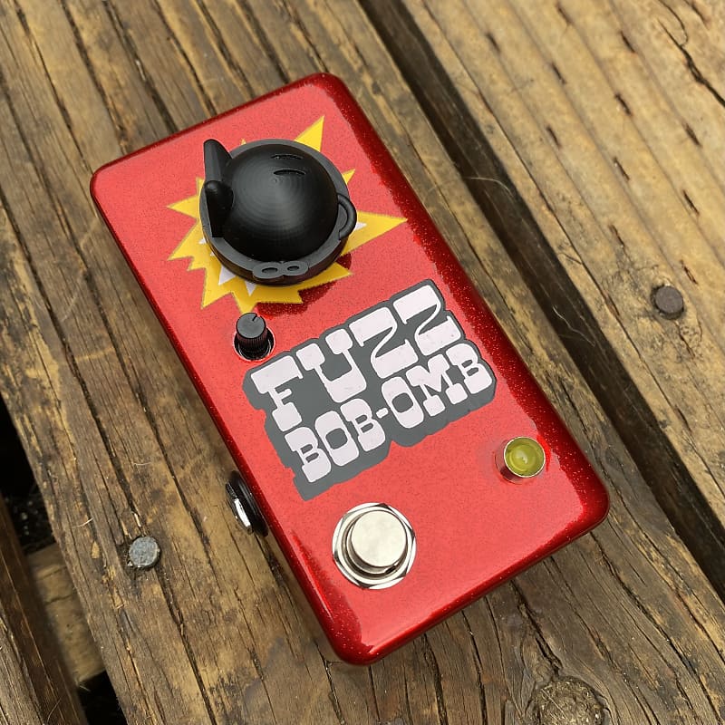 Rare Buzz Effects Fuzz Bob-Omb Pedal Sparkle Red | Reverb