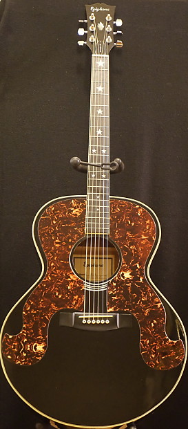 RARE...Epiphone SQ-180 Don Everly 1989 Black Guitar | Reverb