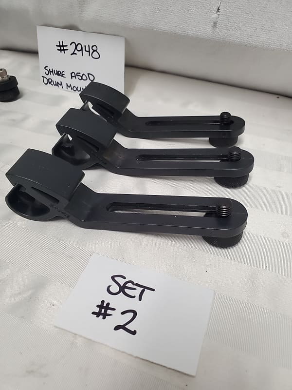 SHURE A50D DRUM MICROPHONE MOUNT BUNDLE OF 3 #2948 - 2 | Reverb