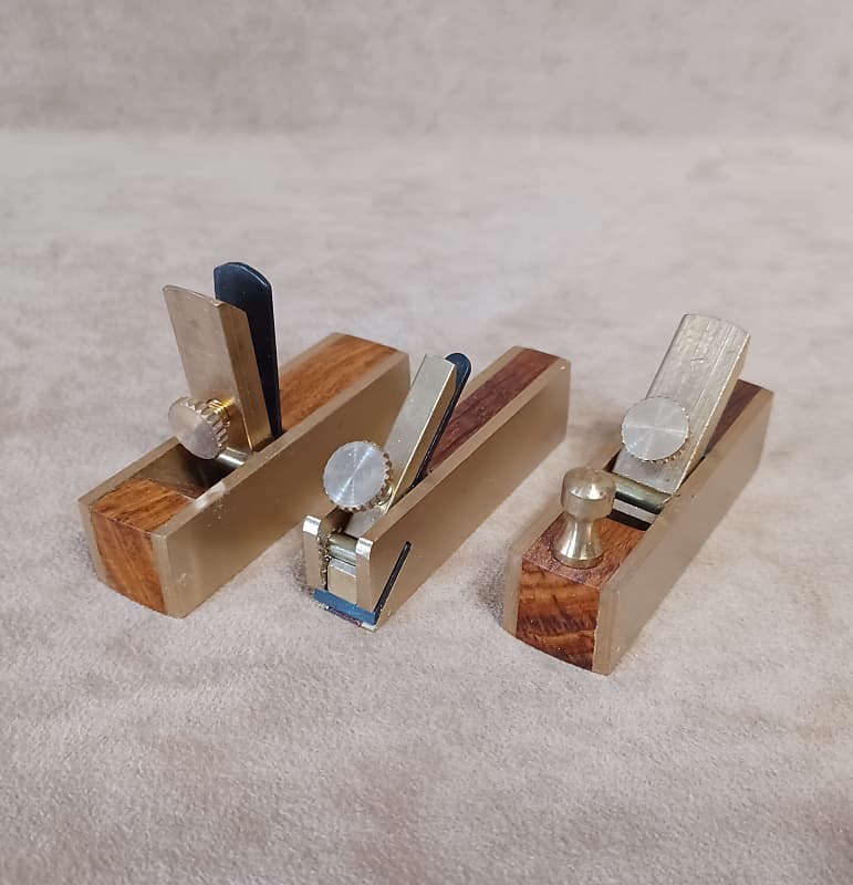 70mm Brass and Rosewood Scraper Bullnose and Block Planes Lot | Reverb