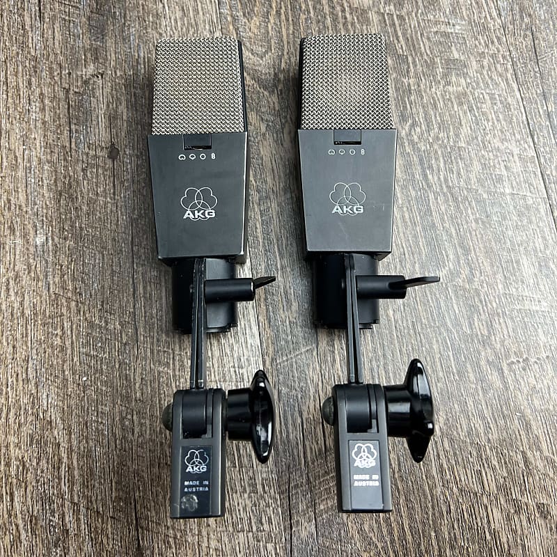 Pair of AKG C414 B ULS Large Diaphragm Multi-pattern | Reverb