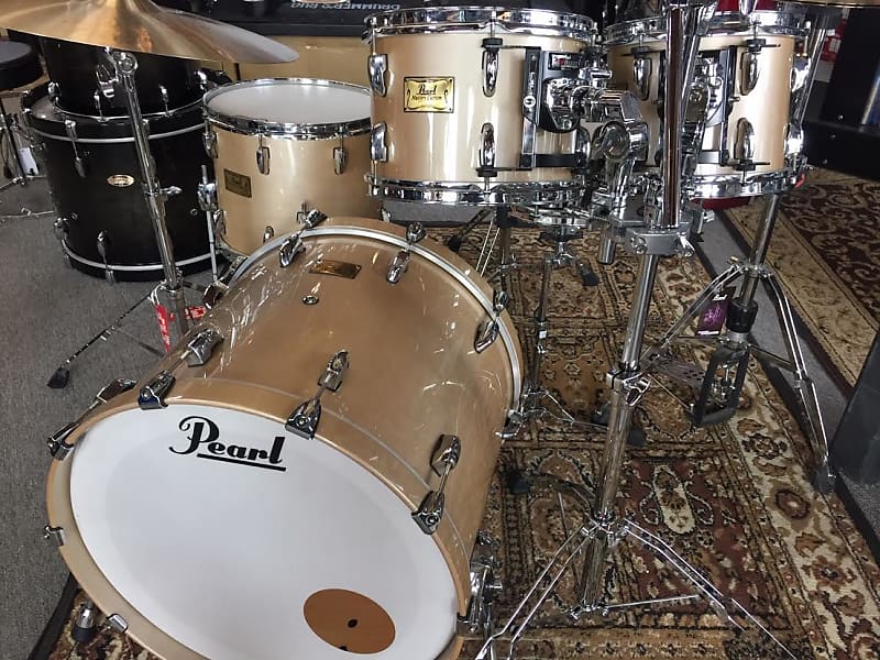 Used Pearl Masters Custom MMX 4pc in Platinum Mist | Reverb