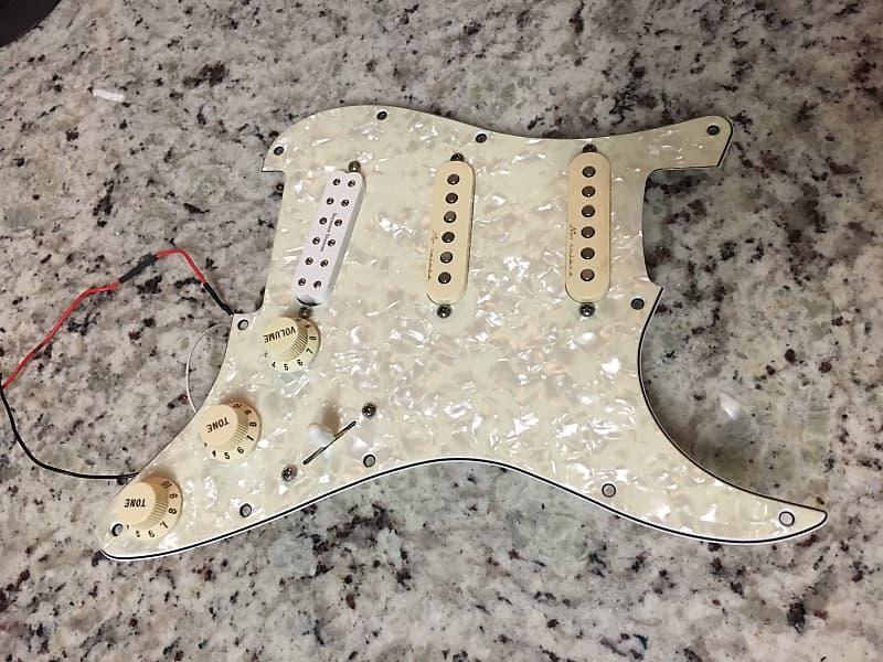 Custom Loaded Fender Stratocaster Pearloid Pickguard Seymour | Reverb